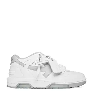 Off-White Round Toe Low-top Casual Shoes - White