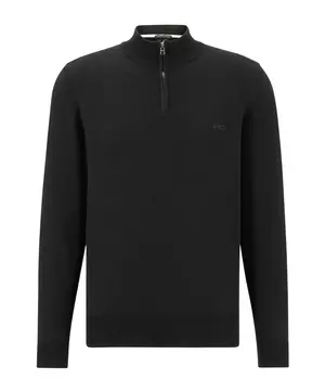 Hugo Boss Half-zip Sweater - Black
