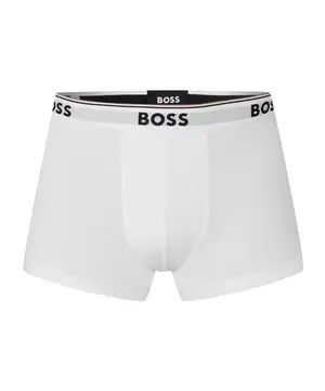 Hugo Boss Boss Bodywear 3-pack Boxer Shorts With Logo Detail - White
