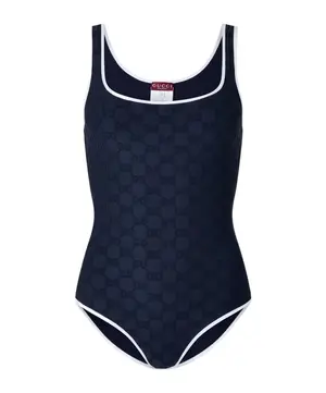 Gucci Gg Terrycloth One-piece Swimsuit - Black