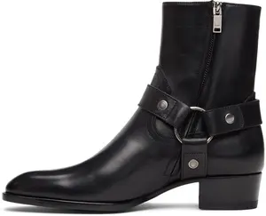 Saint Laurent Wyatt Harness Ankle Boots