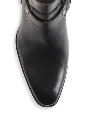 Saint Laurent Wyatt Harness Ankle Boots