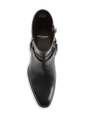 Saint Laurent Wyatt Harness Ankle Boots