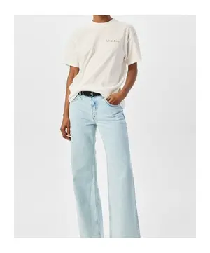 ANINE BING Round Neck Short Sleeve T-shirt