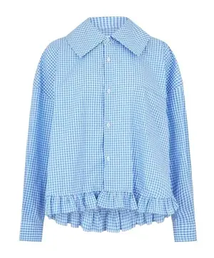 Comme Des Garçons Plaid Shirt - Blue/white