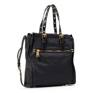 Moschino Tote Bag With Gold Tone Logo