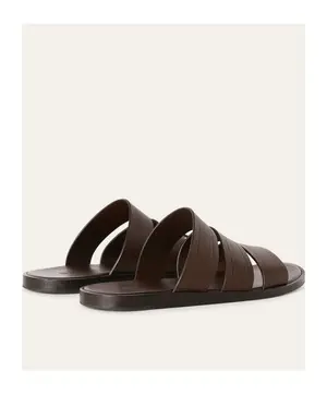 Loro Piana Naha Slip-on Sandals - Brown