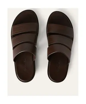 Loro Piana Naha Slip-on Sandals - Brown