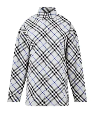 Burberry Plaid Long-sleeve Shirt