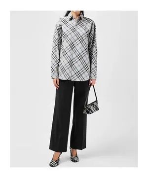 Burberry Plaid Long-sleeve Shirt