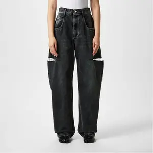 MAISON MARGIELA Belt-lined Denim Trousers