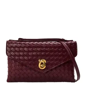 Bottega Veneta Logo Shoulder Bag - Brown