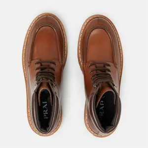 Prada Lace-up Ankle Boots