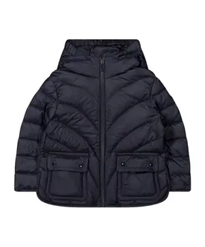 Moncler Logo Patch Down Jacket - Black