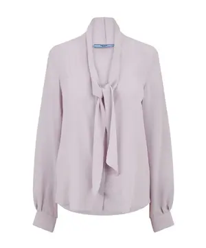 Prada Long Sleeve Shirt With Pussy Bow
