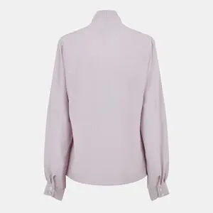 Prada Long Sleeve Shirt With Pussy Bow