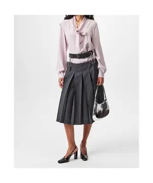 Prada Long Sleeve Shirt With Pussy Bow