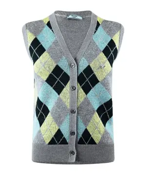 PRADA Sleeveless Knitted Cardigan