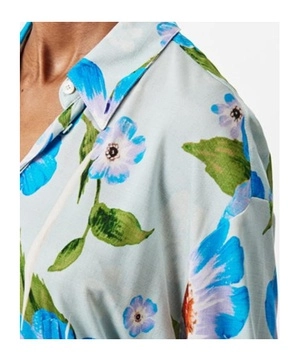 Acne Studios Floral Print Long Sleeve Shirt