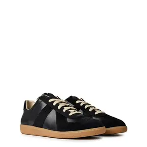 MAISON MARGIELA Low-top Sneakers With Contrast Stitching - Black