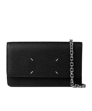MAISON MARGIELA Logo Shoulder Bag - Black
