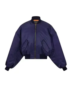 Balenciaga Zipper Long Sleeve Cotton Coat