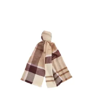 Barbour Blair Tartan Scarf - Muted Cabernet