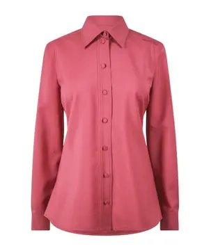 Gucci Mohair Shirt With Embroidered Logo - Red