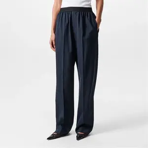 Balenciaga Pinstriped Elastic Waist Trousers