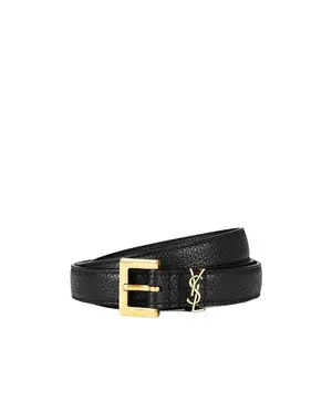 Saint Laurent Skinny Logo Belt