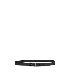 Saint Laurent Skinny Logo Belt