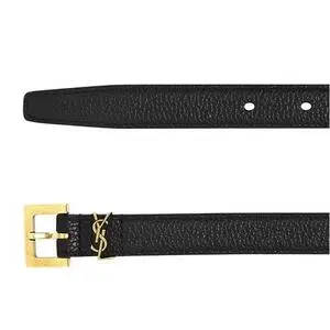 Saint Laurent Skinny Logo Belt