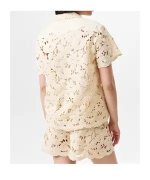 Moncler Floral Lace Shirt - White