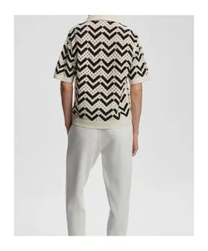 Varley Anais Zigzag Knit Top