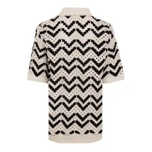Varley Anais Zigzag Knit Top - Birch