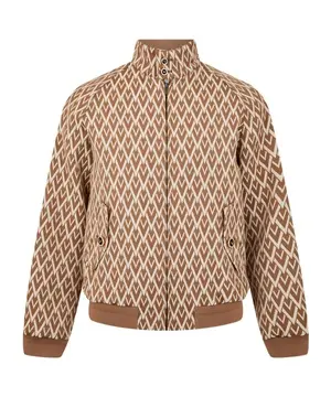 Valentino Garavani Allover Logo Zip-up Jacket