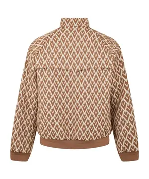 Valentino Garavani Allover Logo Zip-up Jacket