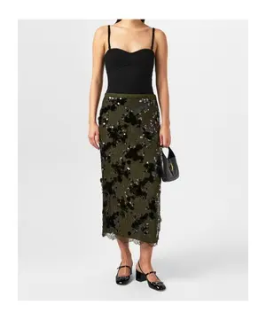 Gucci Sequin Embroidered Skirt