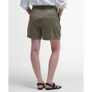 Barbour Cecile Pleated Shorts With Adjustable Waistband