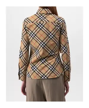 Burberry Plaid Long-sleeve Shirt