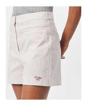 Fendi Fit Striped Shorts