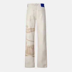 Burberry Printed Denim Trousers