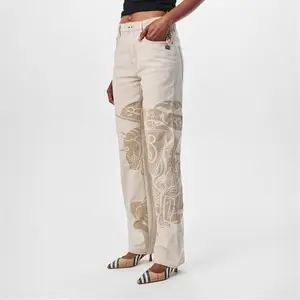 Burberry Printed Denim Trousers