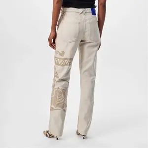 Burberry Printed Denim Trousers