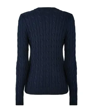 Ralph Lauren Button-trim Cable Knit Jumper