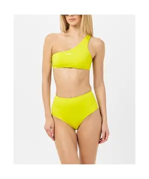 Off-White One-shoulder Split Swimsuit
