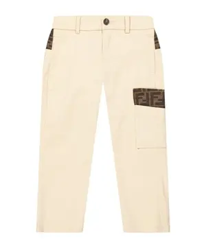 Fendi Logo Detail Track Pants - Nude