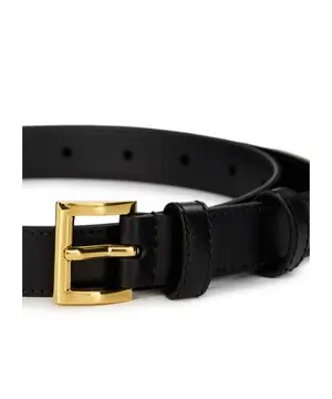 Prada Logo Leather Belt - Nero