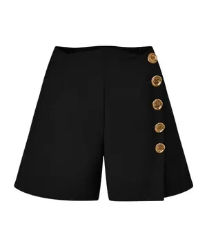 Givenchy Scalloped Shorts With 4g Buttons
