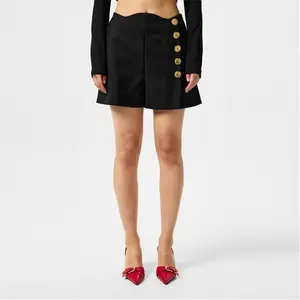 Givenchy Scalloped Shorts With 4g Buttons